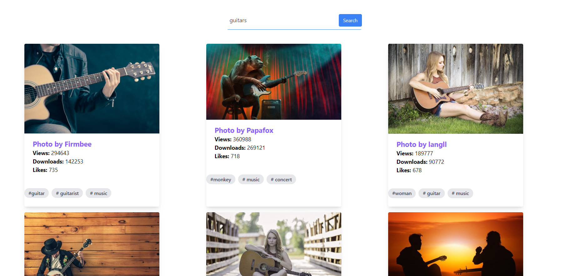 React Tailwind Image Gallery